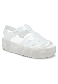 Crocs SPLASH GLOSSY FISHERMAN - Outdoorsandalen - white/crème - Zalando.be