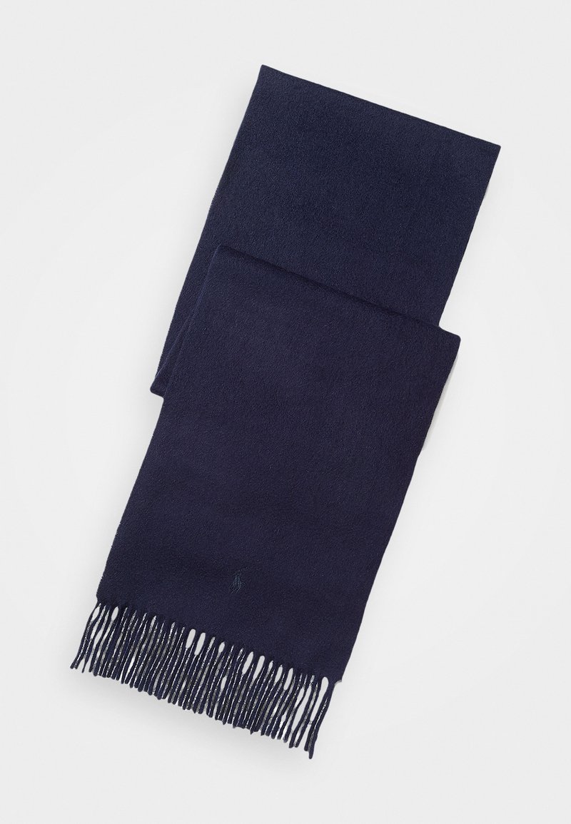 Polo Ralph Lauren FRINGE SCARF - Scarf - hunter navy/dark blue ...