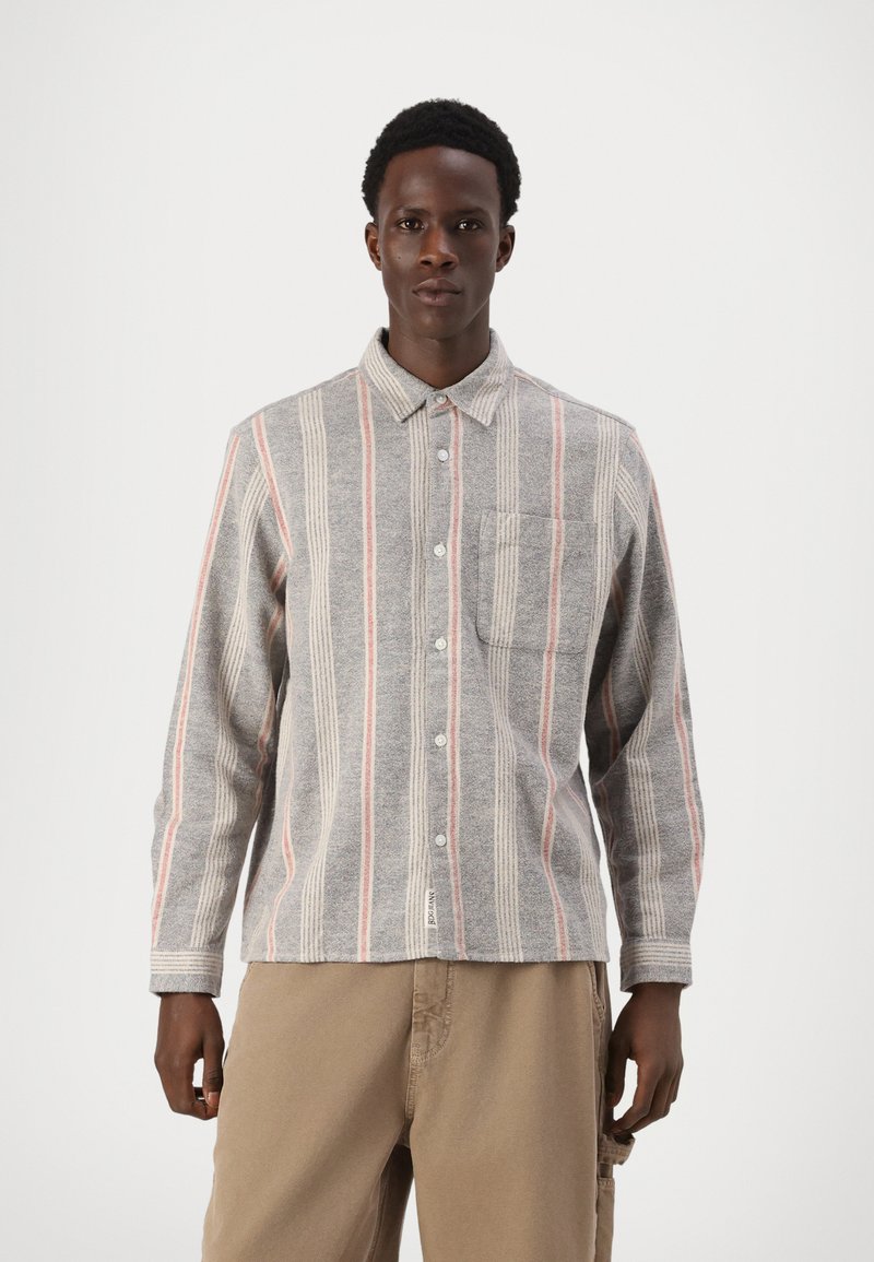 BDG Urban Outfitters TEXTURED STRIPE - Shirt - grey - Zalando.co.uk