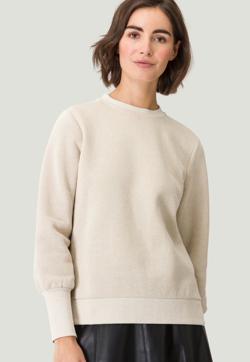 zero MIT RUNDHALSAUSSCHNITT - Sweatshirt - creamgold/beige - Zalando.se