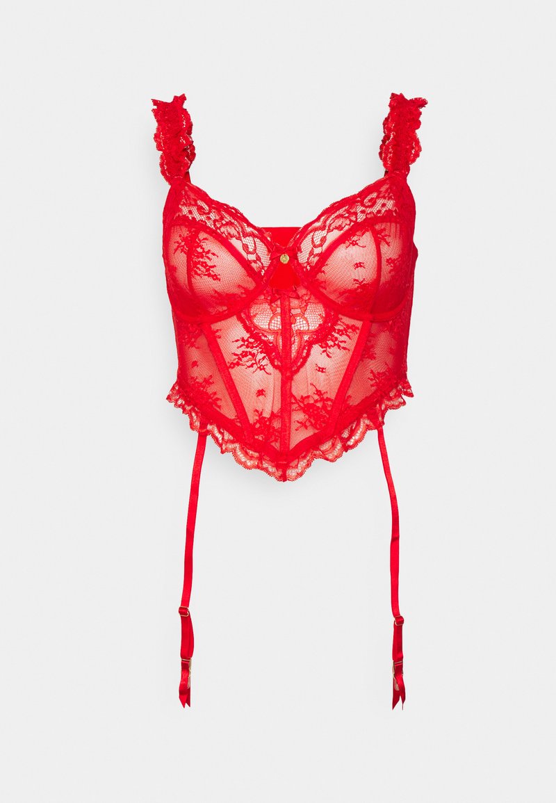 Boux Avenue MIXED STRAPPING BASQUE - Korsett - STRAWBERRY/röd - Zalando.se