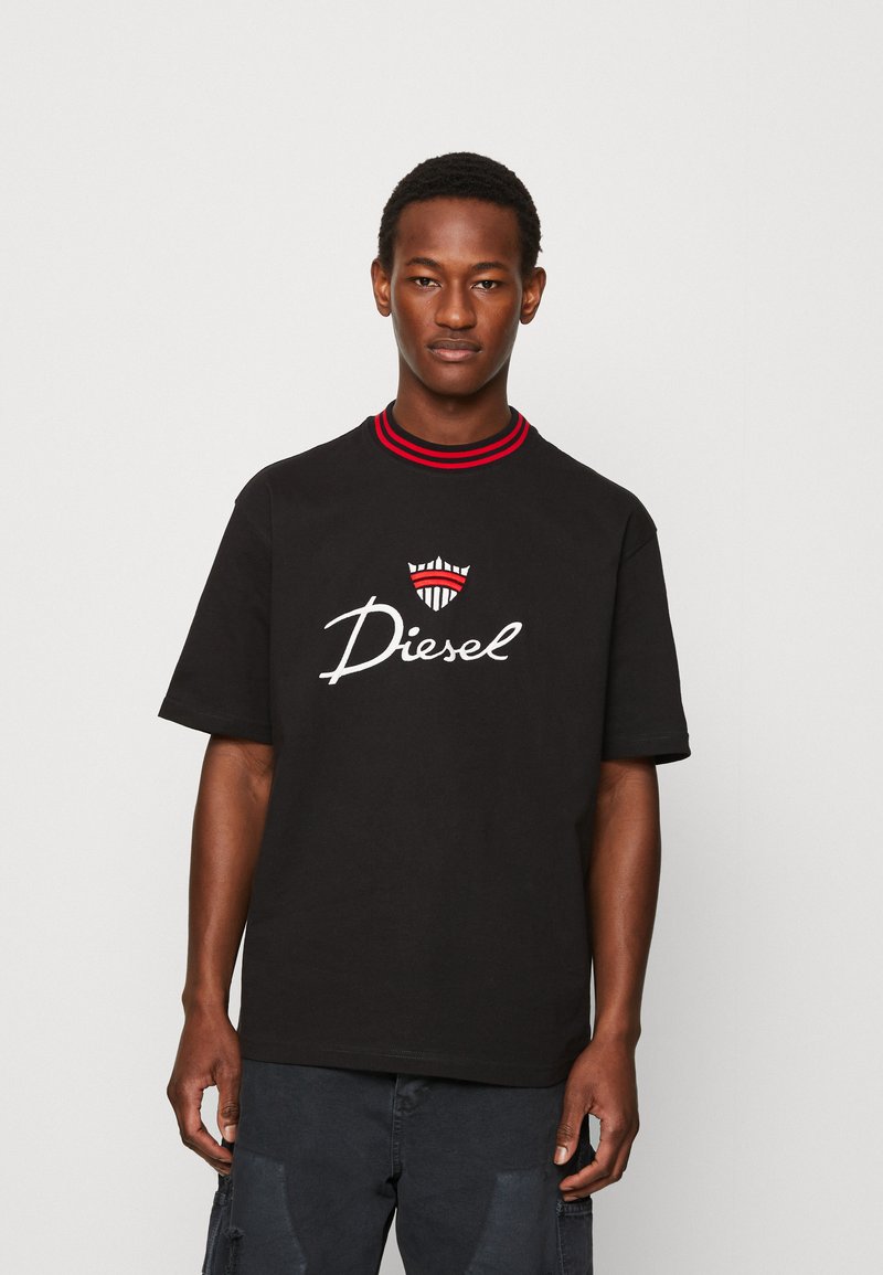 Diesel WASH UNISEX - T-shirts print - black/sort - Zalando.dk