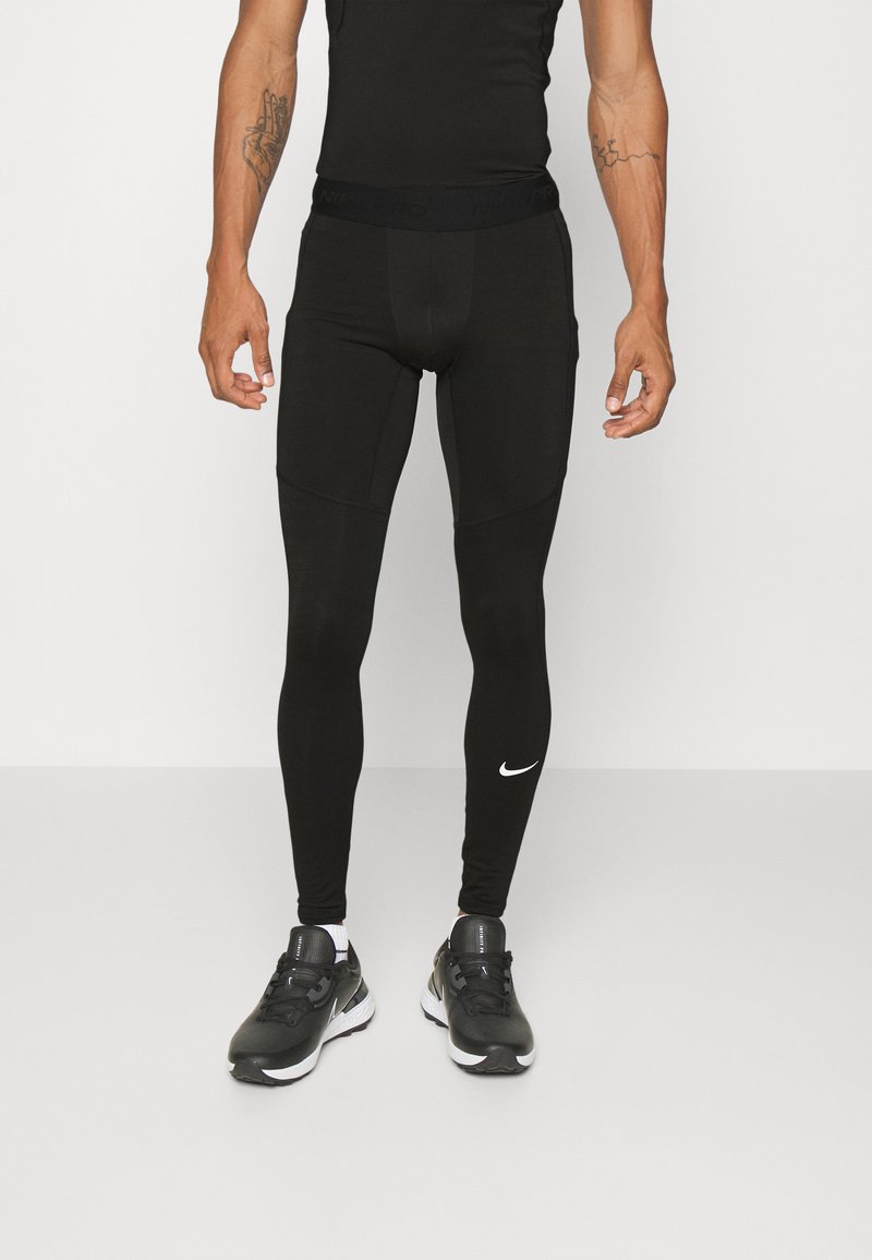 Nike Performance M NP WARM TGHT - Leggings - black/(white)/black ...