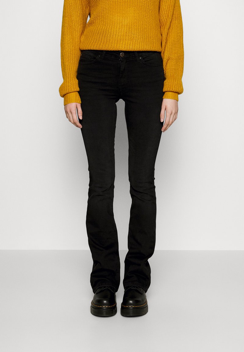 ONLY Tall ONLBLUSH MID FLARED - Bootcut jeans - washed black/zwart denim/blackdenim - Zalando.nl