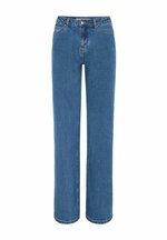 Soft Rebels WILLA MIDWAIST - Flared Jeans - medium blue denim wash/blue - Zalando