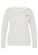 Levi's® Plus LONG SLEEVE BABY TEE - Topper langermet - ecru/black/hvit - Zalando.no