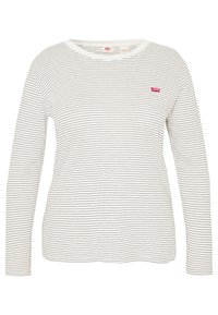 Levi's® Plus LONG SLEEVE BABY TEE - Topper langermet - ecru/black/offwhite - Zalando.no