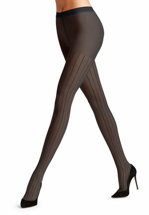 Calzitaly WITH FLORAL PATTERN DEN - Collant - black/nero - Zalando.it