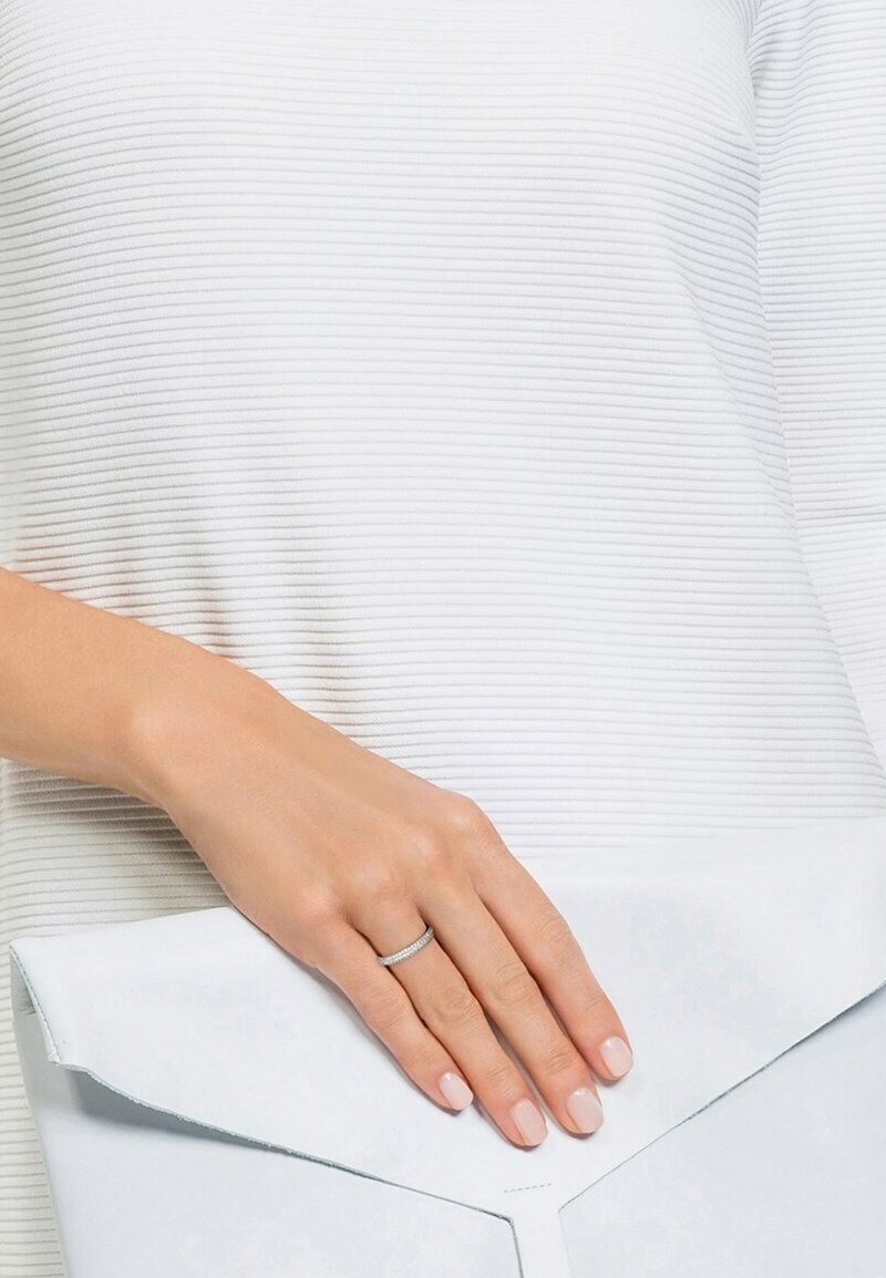 Mes Bijoux RING WHITE GOLD ZIRCONIUM - Anillo - argent/plateado ...