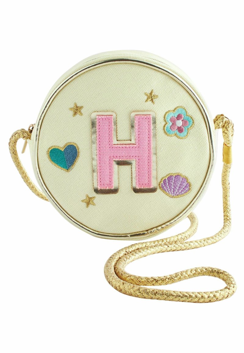 Next INITIAL PATCH - Across body bag - cream h/beige - Zalando