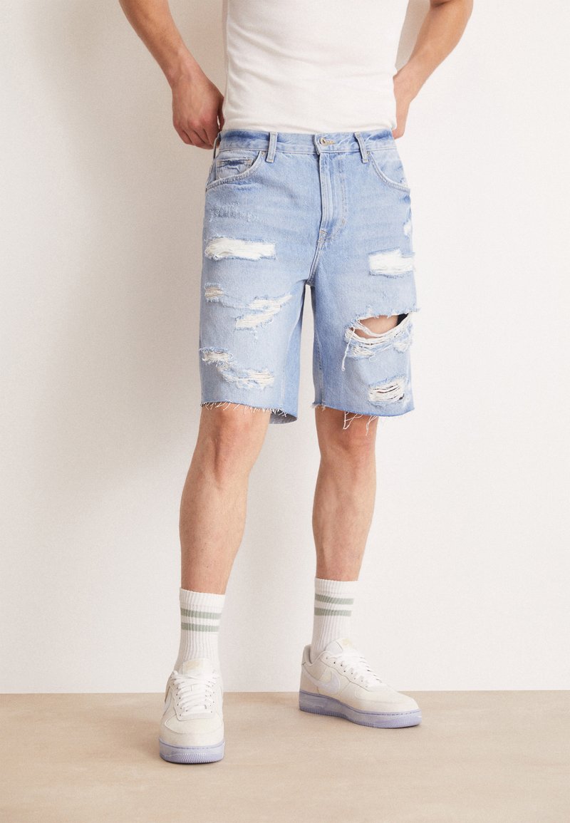 Pier One Denim shorts - blue denim - Zalando.ie