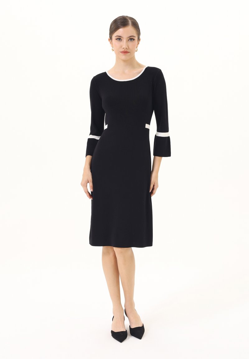 Anna Field Haljina s naramenicama - black/white/crno - Zalando.hr