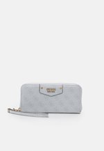 Guess BRENTON ZIP AROUND - Wallet - stone logo/grey - Zalando