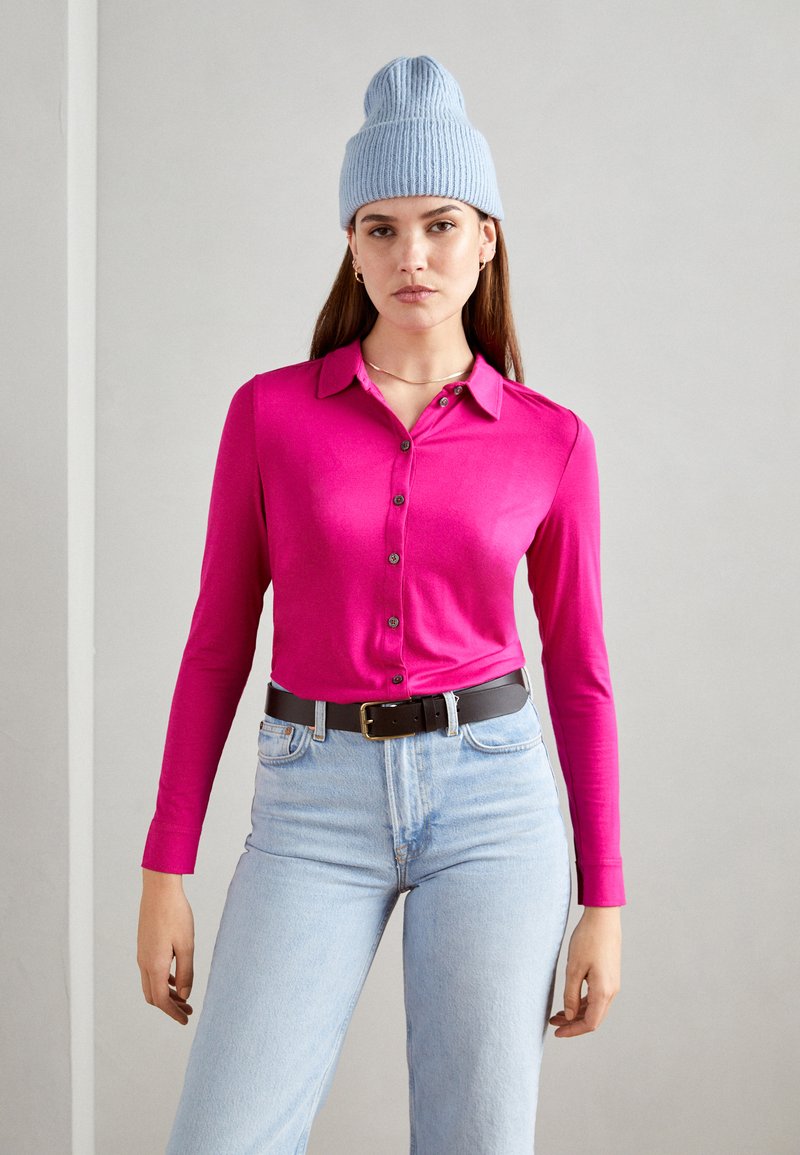 Marc O'Polo BLOUSE LONG SLEEVE COLLAR BUTTON PLACKET - Button-down ...