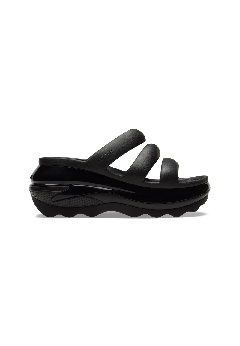 Crocs Pool slides - black/metallic black - Zalando