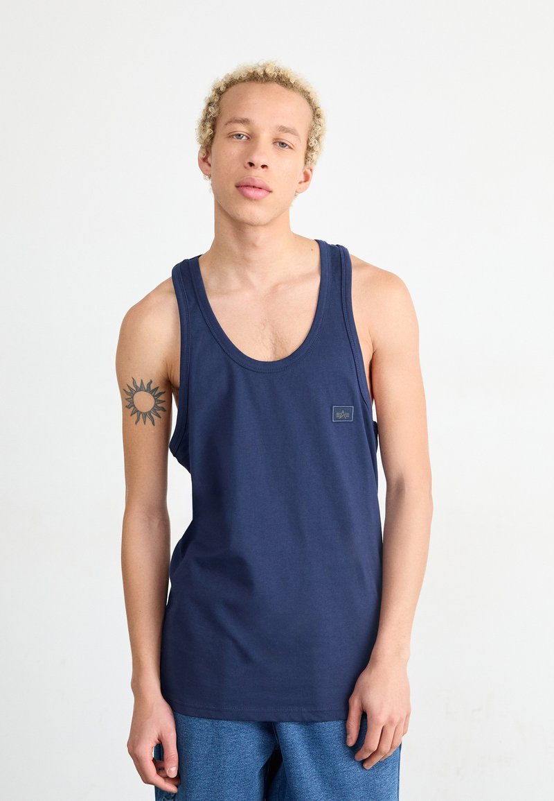 Alpha Industries ESSENTIALS TANK - Top - ultra navy/dark blue - Zalando ...