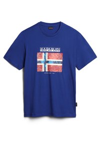 Napapijri GUIRO - T-shirt print - blu mazarin ba/blauw - Zalando.nl