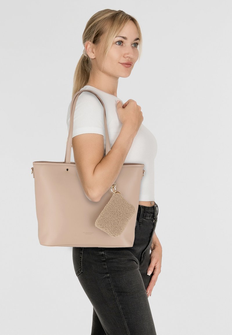 Seidenfelt Tote bag - iced coffee/beige - Zalando