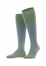 FALKE SHADOW COTTON-MIX, RIBBED - Knee high socks - grass/green ...