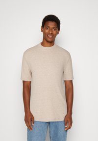 Zign Studio T-Shirt basic - mottled beige/beige-meliert - Zalando.de