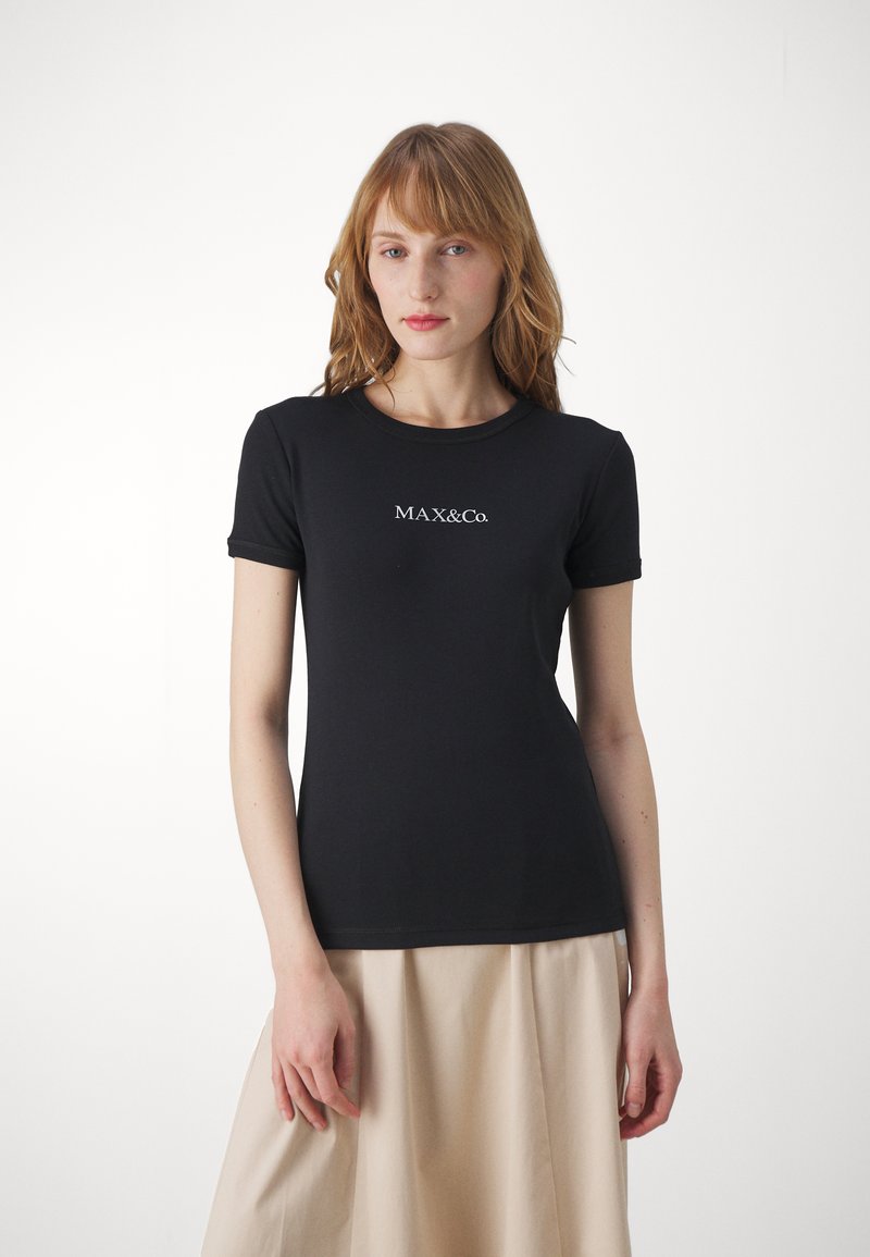 MAX&Co. LOGO TEE - Print T-shirt - schwarz/black - Zalando.de