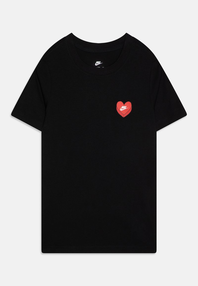 Nike Sportswear TEE HEART UNISEX - T-Shirt print - black/schwarz ...