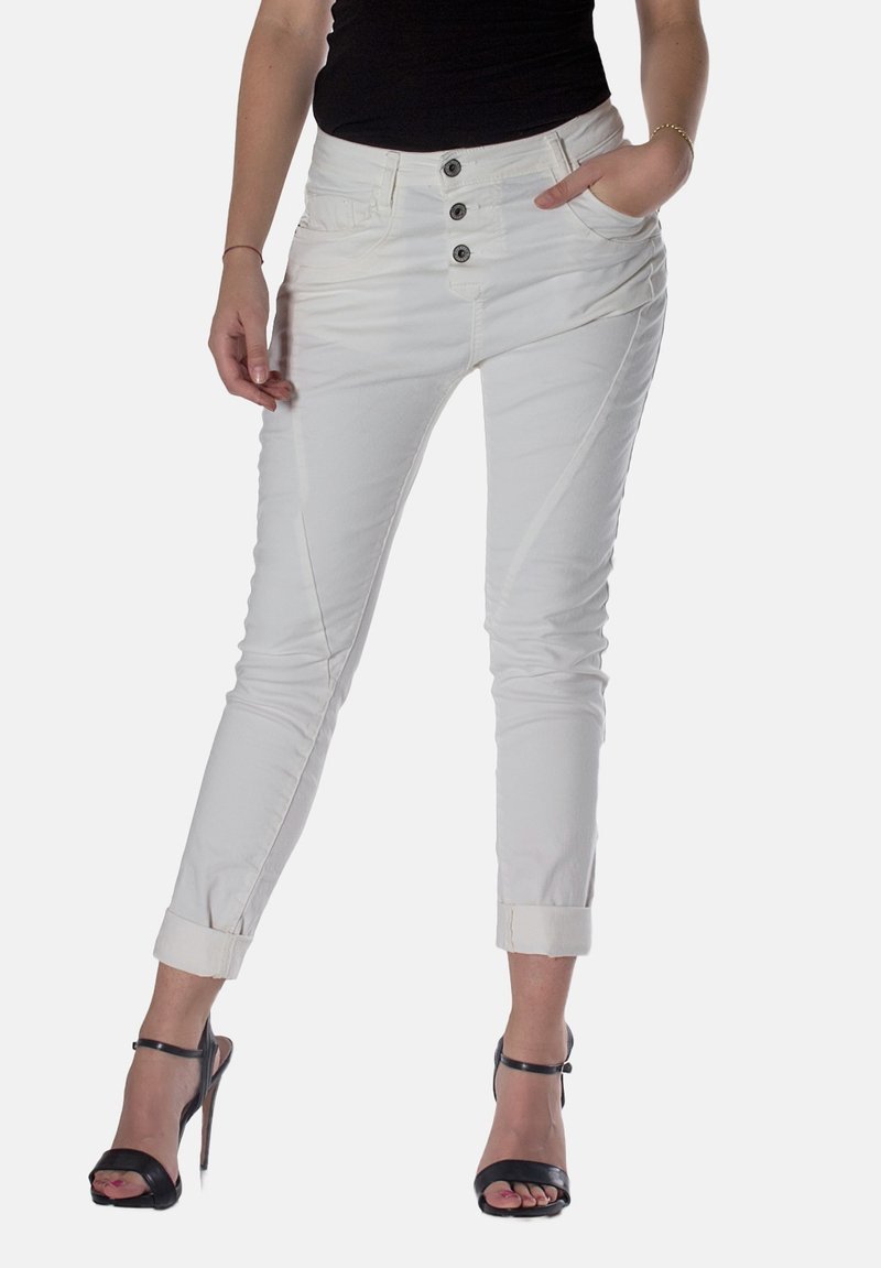 PLEASE BASIC - Jeans slim fit - white/bianco - Zalando.it