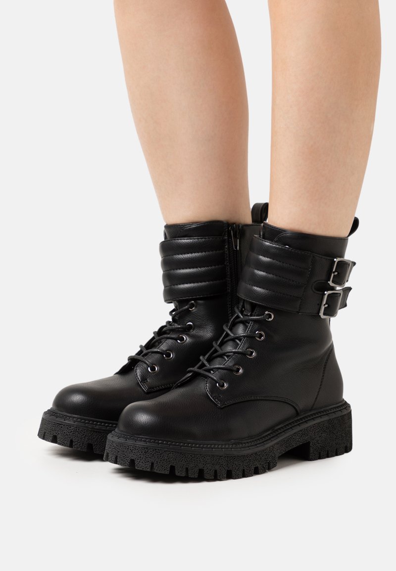 Vero Moda VMLYA BOOT - Lace-up ankle boots - black - Zalando.de