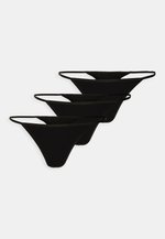 Lindex BRIEF THONG JENNIE 3 PACK - String - black/zwart - Zalando.nl