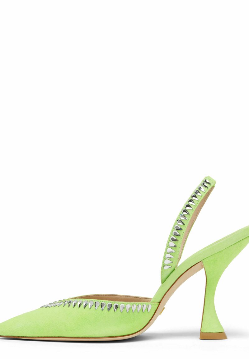 Stuart Weitzman GEMCUT XCURVE - Zapatos altos - neon yellow/verde neón ...