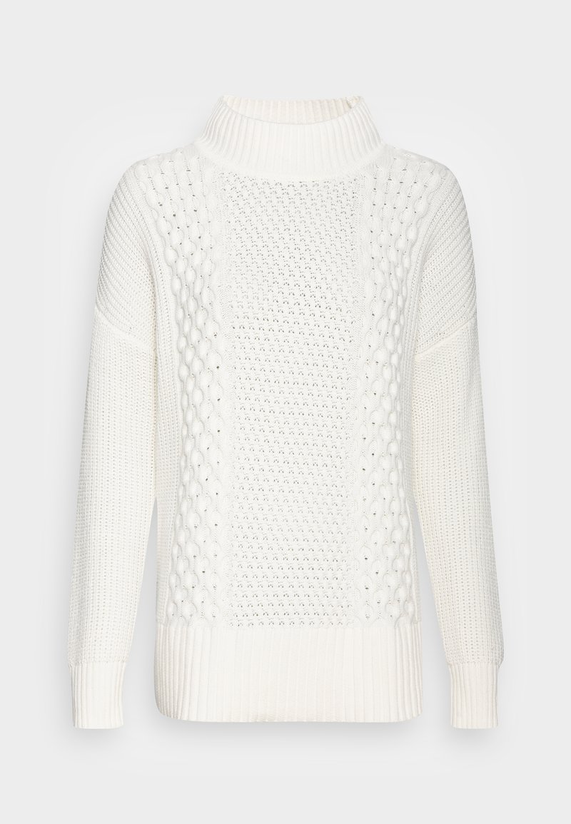 GAP CABLE MOCK NECK - Jumper - snowflake milk/off-white - Zalando.de