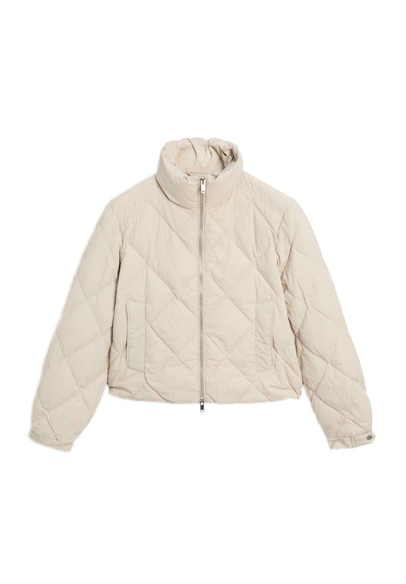 Massimo Dutti SHORT BOMBER WATER-REPELLENT DOWN - Daunenmantel - beige ...