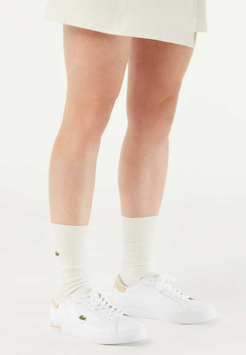 Lacoste VULCANIZED - Sneaker low - wht lt brw/weiß - Zalando.at