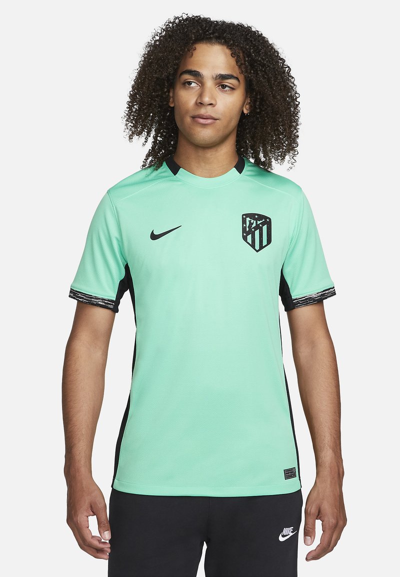 Nike Performance ATLETICO MADRID STADIUM SS 3RD - Voetbalshirt - spring green black black/groen ...