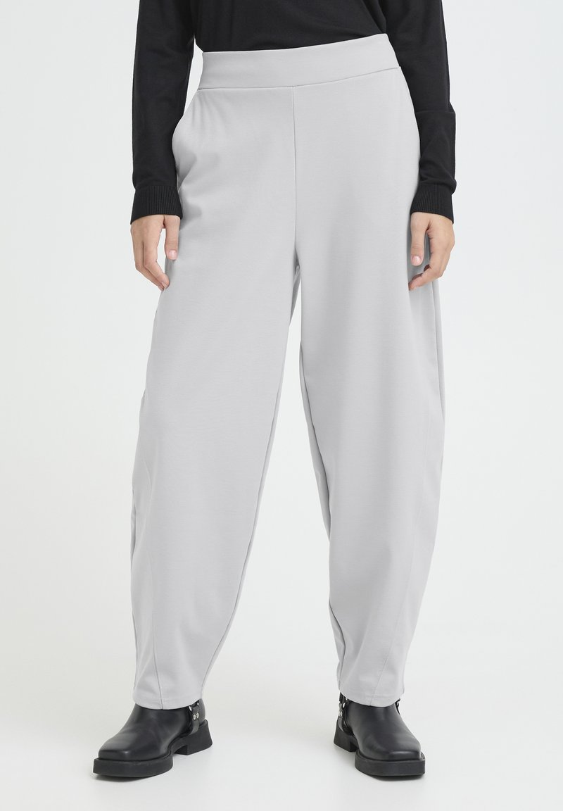 ICHI HKATE BARREL - Nadrágok - sleet/világosszürke - Zalando.hu