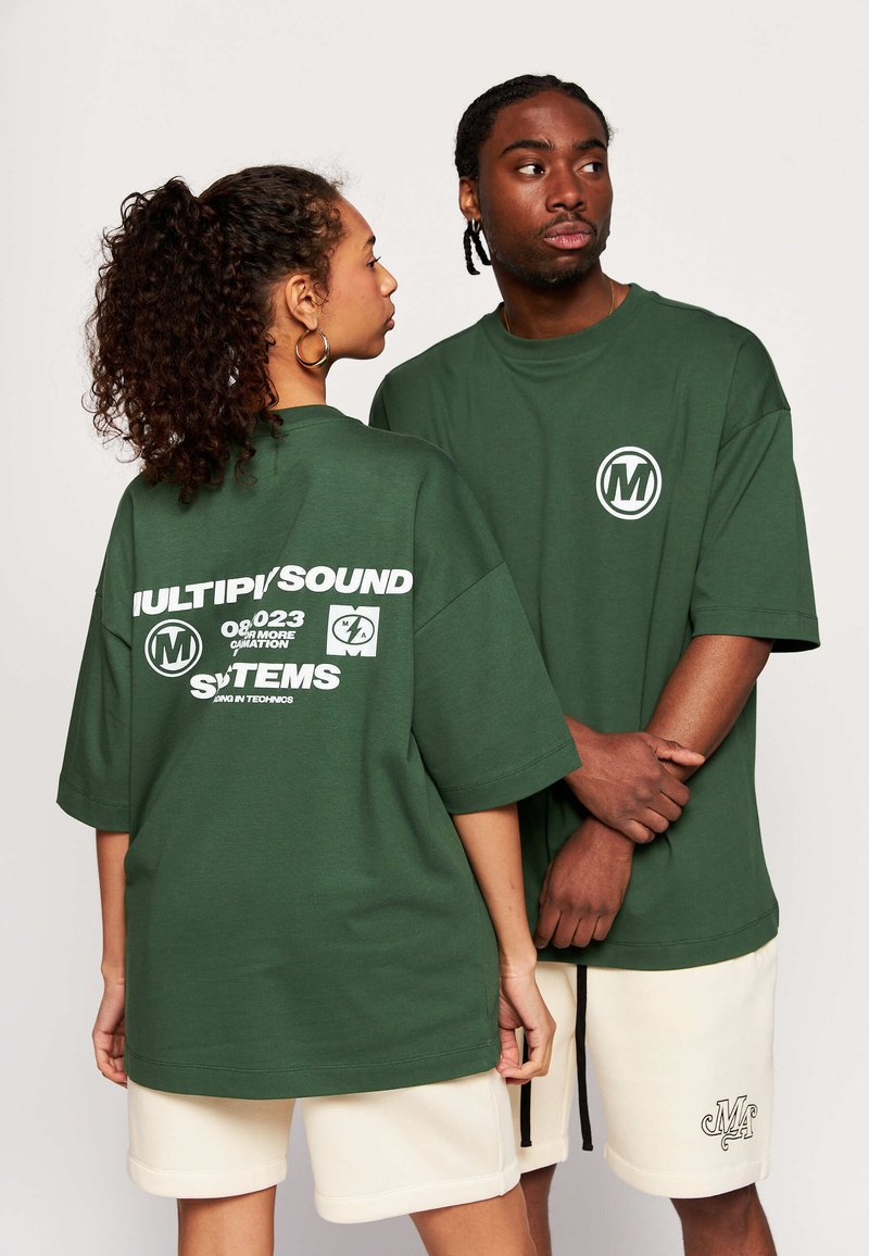Multiply Apparel SOUND SYSTEM - Print T-shirt - dark green - Zalando