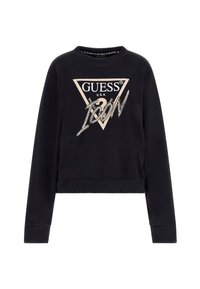 Guess CON LOGO TRIANGOLO ICON - Sweater - nero/zwart - Zalando.be