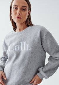 CALLI Sweatshirt - light grey white logo/grau - Zalando.de