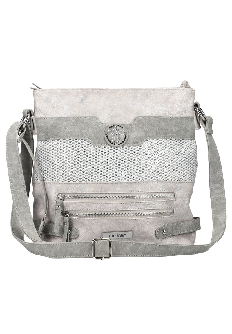 Rieker Across body bag - frost cement white silver/grey - Zalando.de