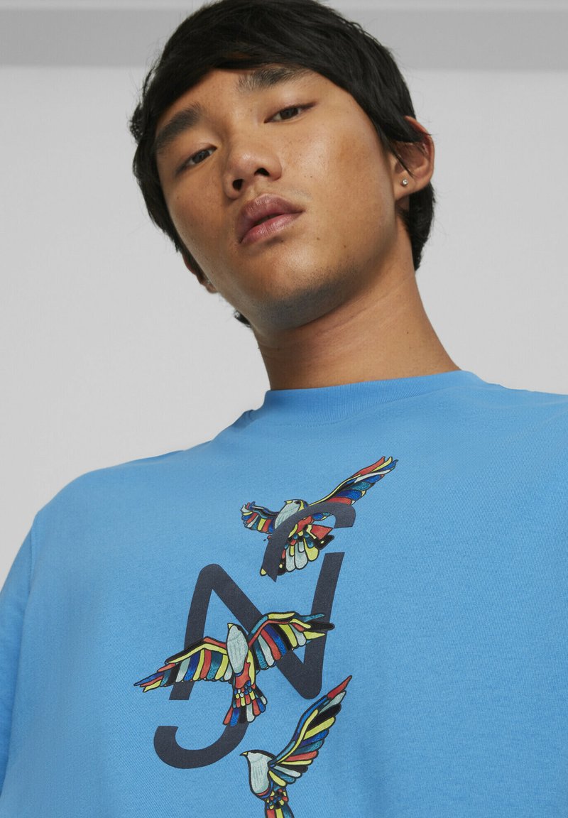 Puma X NJR - Camiseta estampada - bleu azur/azul - Zalando.es