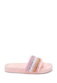 Next GLITTER SLIDERS - Badesandale - pink multicoloured/pink - Zalando.at