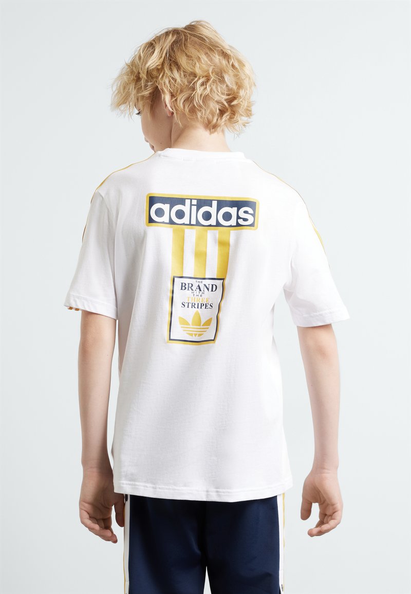 adidas Originals ADI BREAK UNISEX - T-shirts med print - white/bold ...