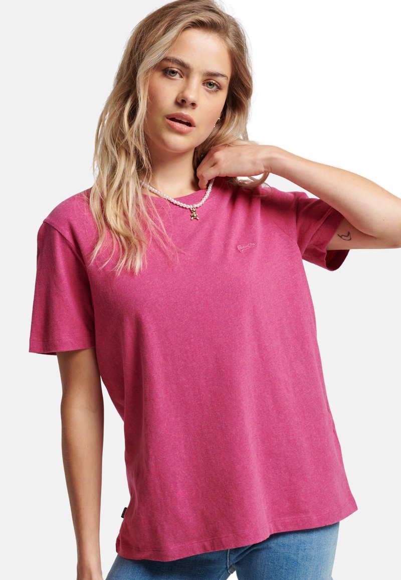 Superdry VINTAGE KURZARM MIT STICKEREI - T-shirt basic - pink ...
