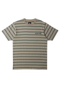 DC Shoes Triko s potiskem - silver lining upstate stripe/béžová ...
