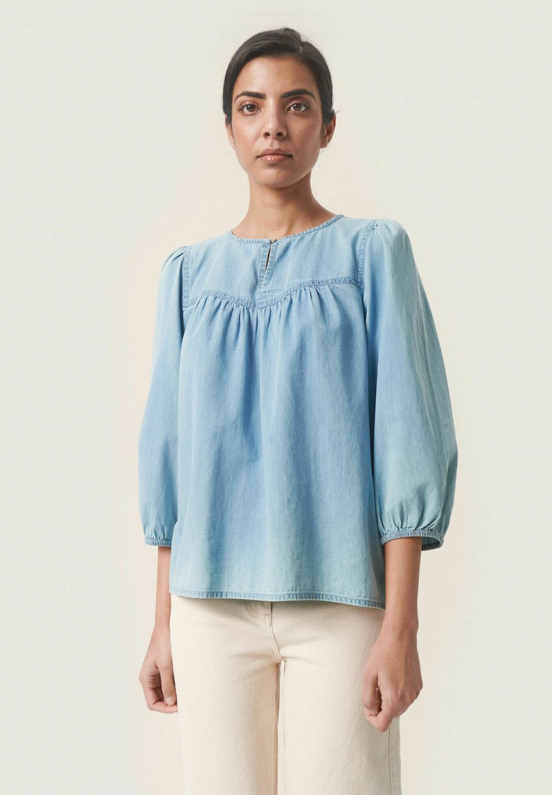 Soaked in Luxury Blouse - medium blue denim/blauw denim/bluedenim ...