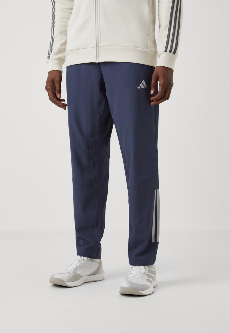 adidas Performance GYM 3 STRIPES - Trainingsbroek - shadow navy ...