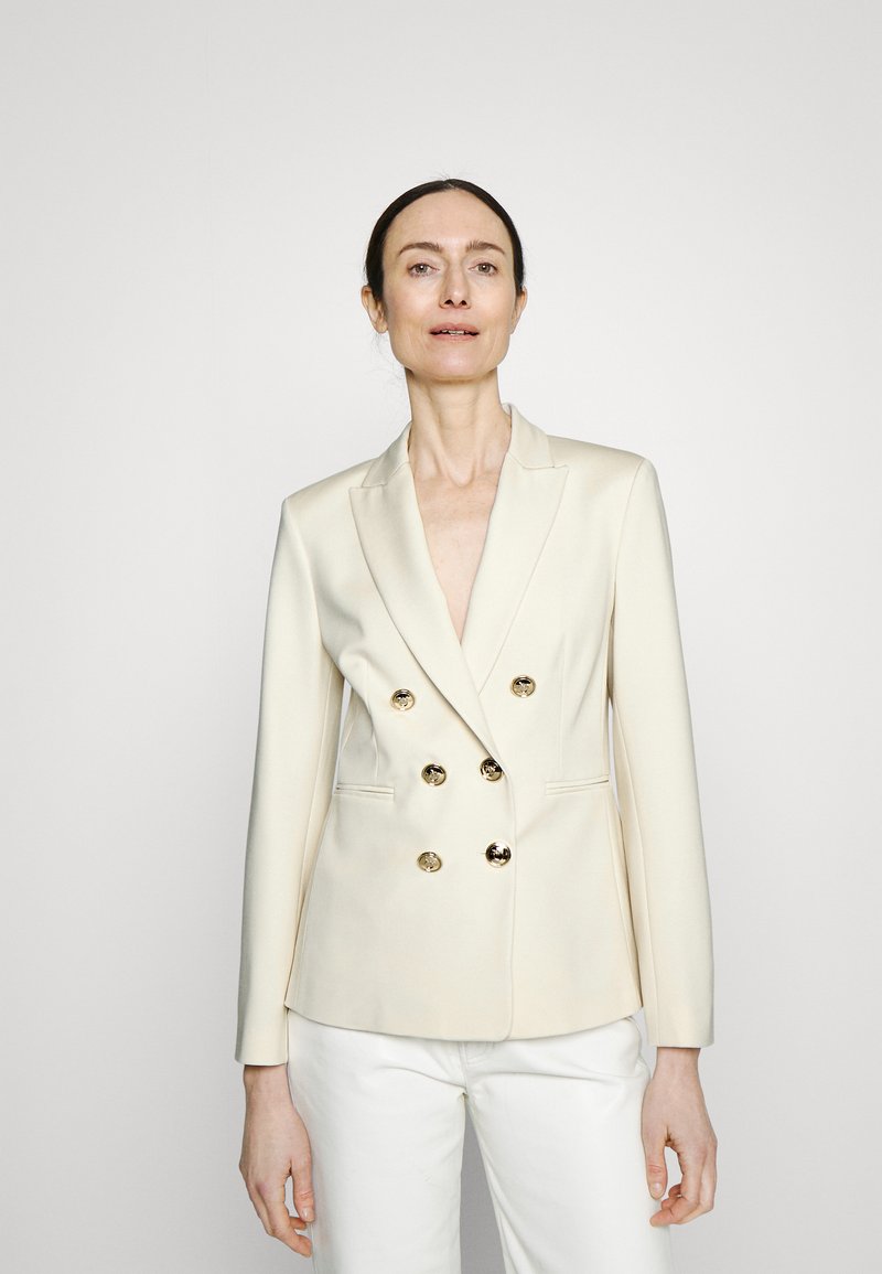 Pinko ALEXIA GIACCA PUNTO STOFFA CON BOTTONI - Blazer - fumo bianco/off ...