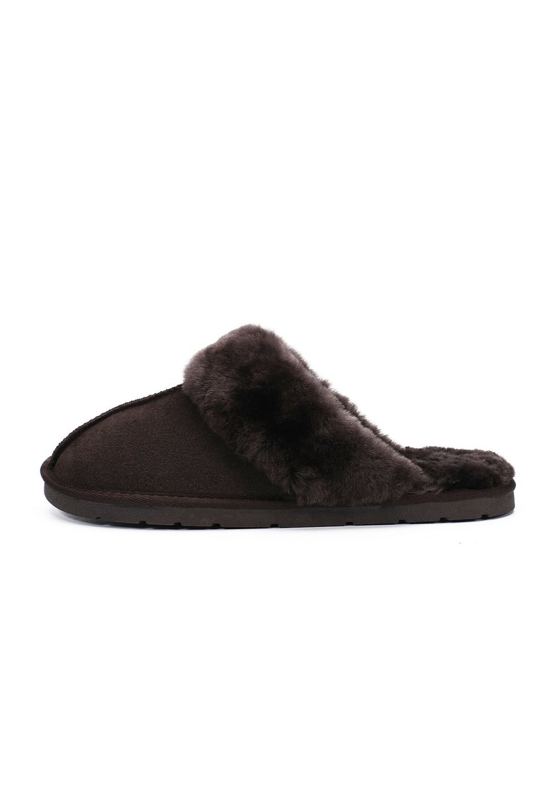 Gooce EMERSON - Tofflor & inneskor - dark brown/mörkbrun - Zalando.se