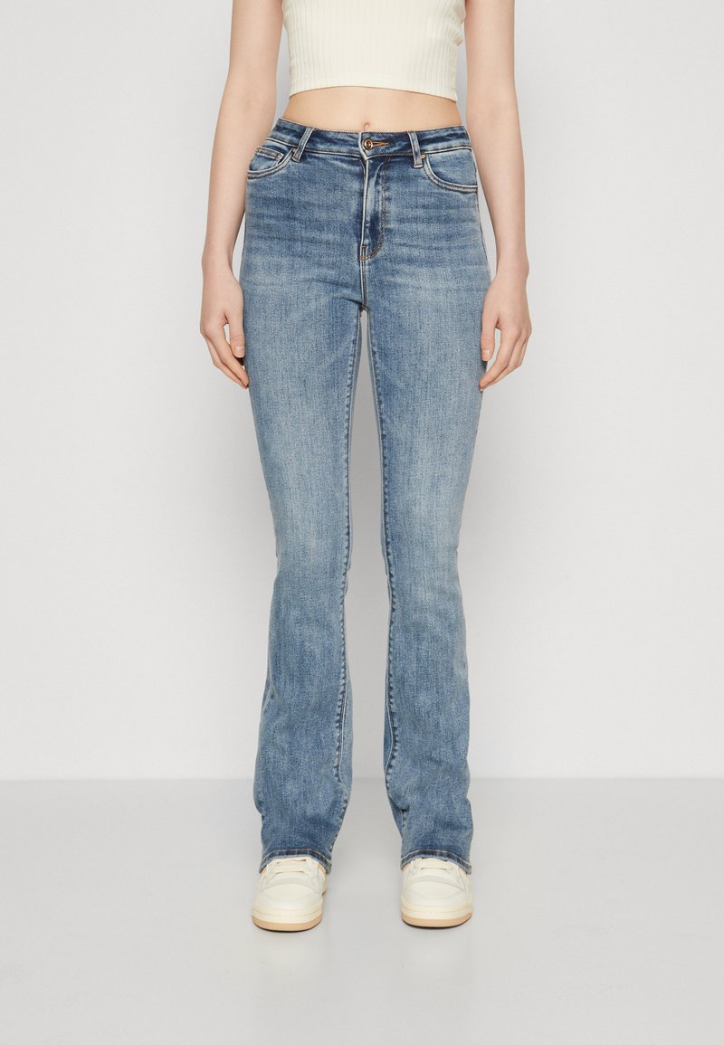 ONLY Tall ONLMILA - Flared Jeans - medium blue denim/blue denim ...