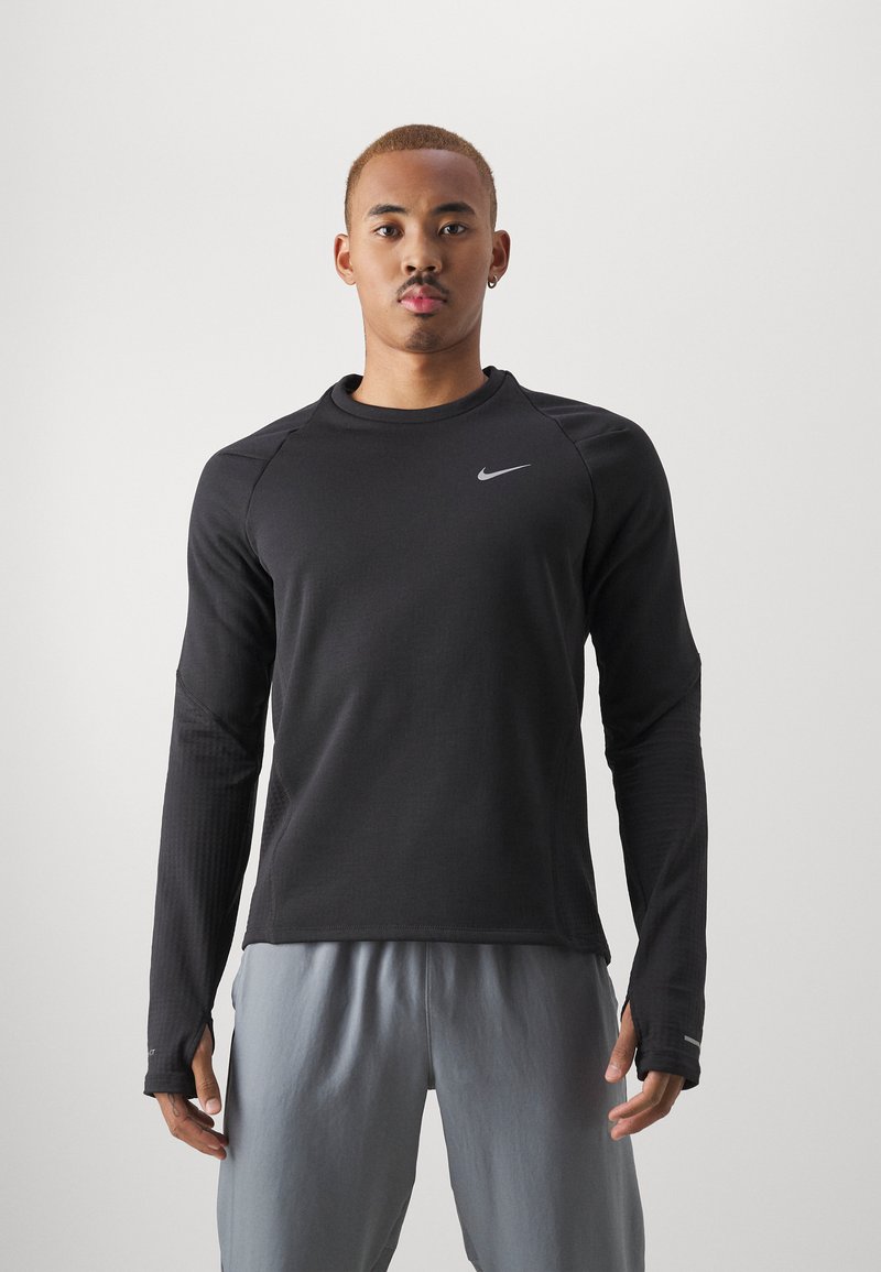 Nike Performance CREW - Sweatshirt - black/silver/black - Zalando.ie